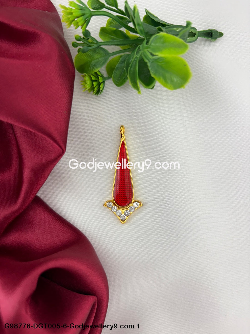 Lakshmi Mata Deity God Stone Tilakam Bindi Pottu Namam – GodJewellery9