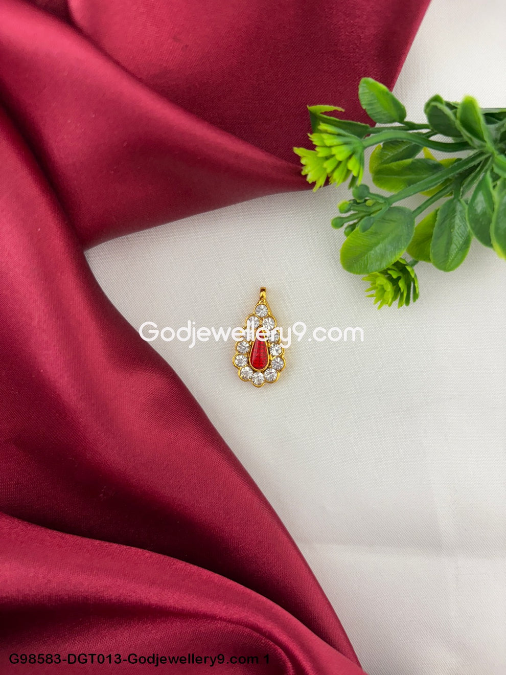 Stone Tilak/ Stone Bindi/ Stone Jewellery for Deity God Vishnu Decor ...