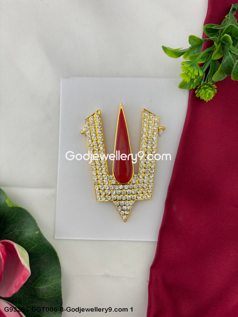 Tirupati Style God Stone Deity Namam Tilak for Lord Vishnu Alankaram ...
